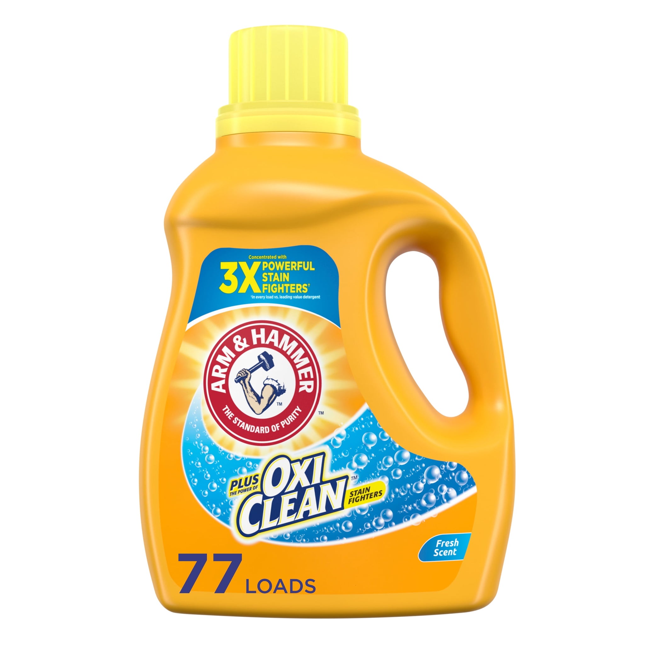 Arm & Hammer Plus OxiClean Fresh Scent, 77 Loads Liquid Laundry Deterg ...